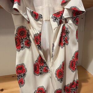 Alexander McQueen | Dresses | Alexander Mcqueen Silk Poppy Print Dress ...